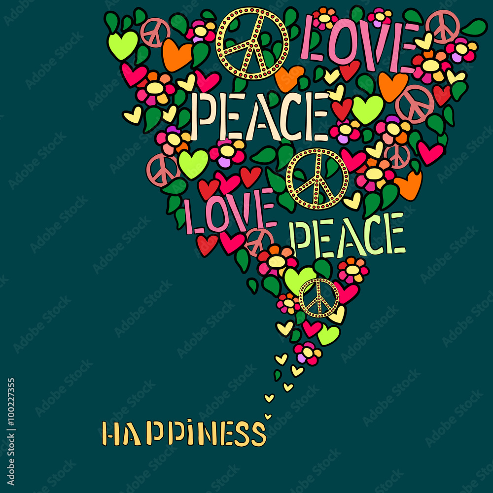 Peace And Love Collage