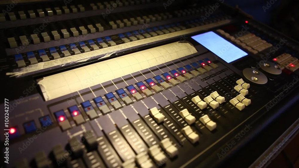 Music Recording Studio equipment Stock Video | Adobe Stock