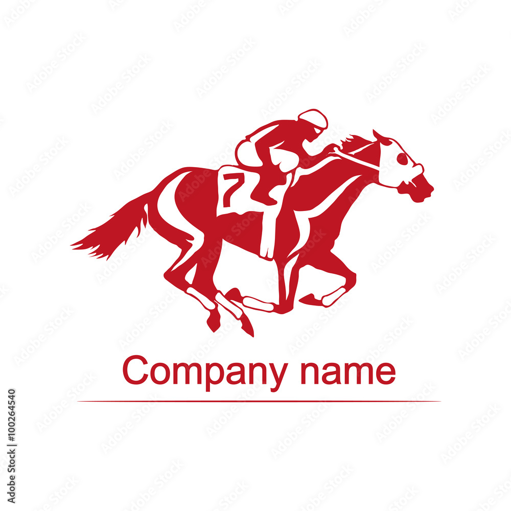 logo for horse racing Stock Vector | Adobe Stock