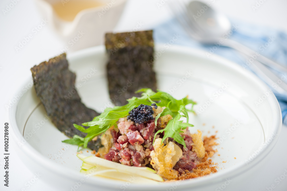 Raw dry-aged beef Stock Photo | Adobe Stock