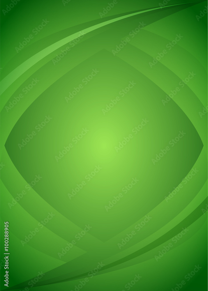 green bend lines background vertical format A4 page Stock Vector ...