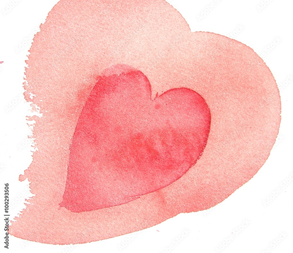 heart watercolor background design Stock Illustration | Adobe Stock
