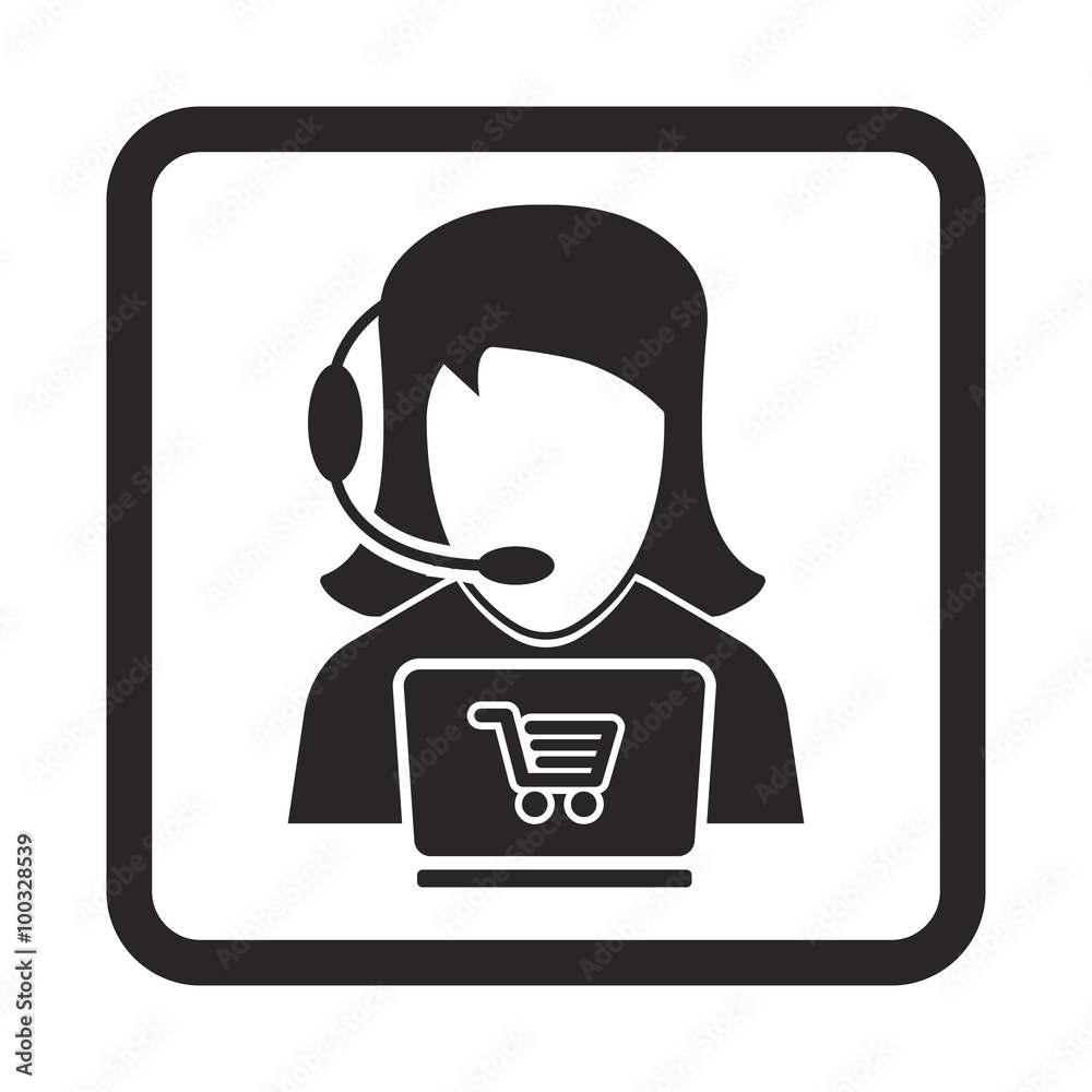 Sales Manager icon Stock Vector | Adobe Stock