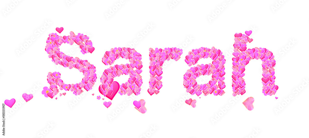 The Name Sarah In Bubble Letters