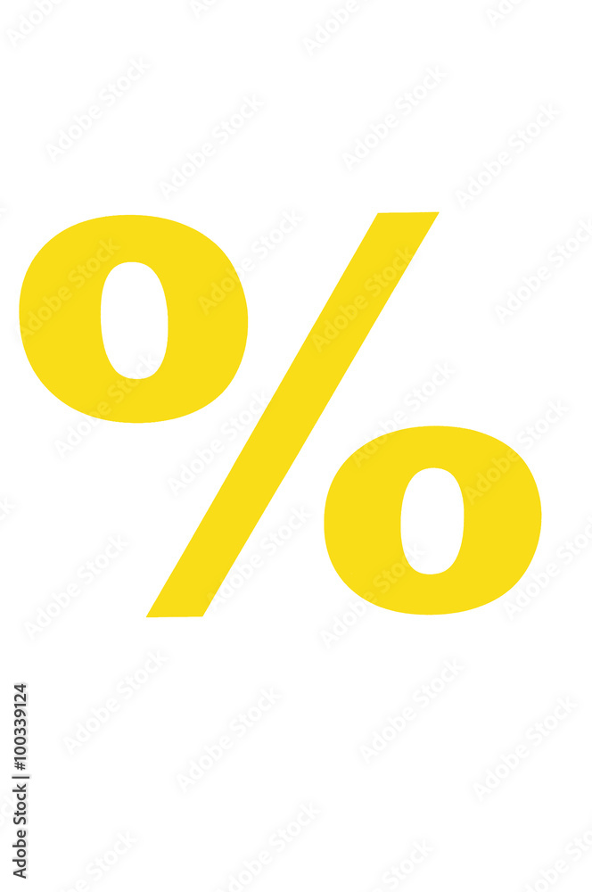Prozentzeichen, %: ein mathematisches Zeichen für die Prozentangabe in ...