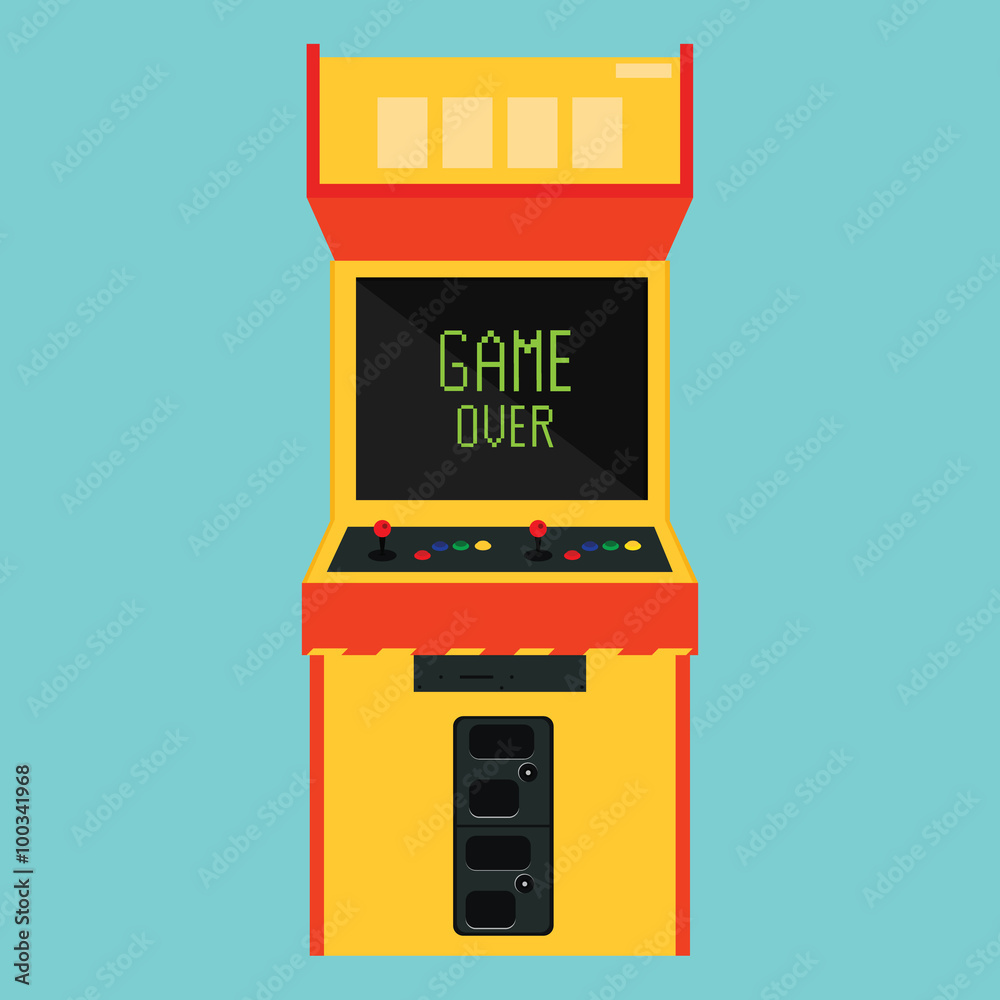 Retro arcade game Stock Vector | Adobe Stock