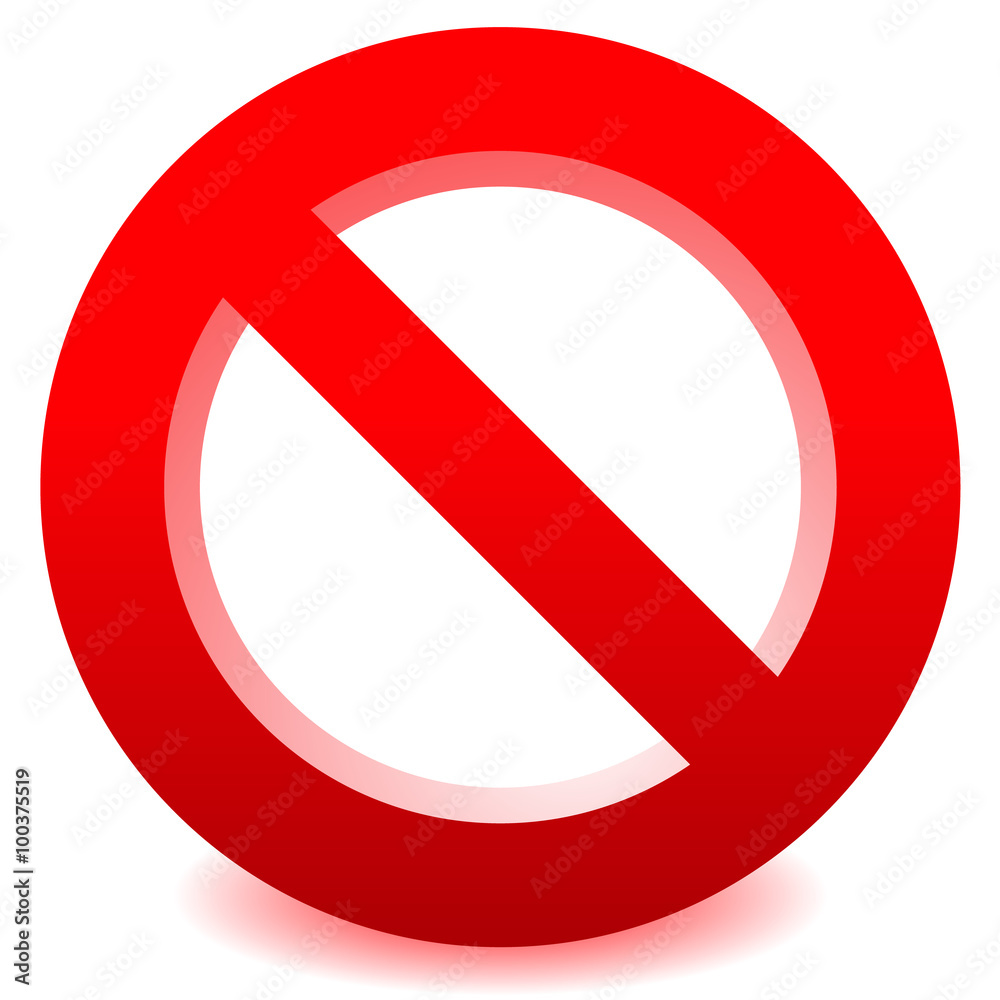 Prohibition, restriction sign vector for limit, stop, disallowed Stock ...