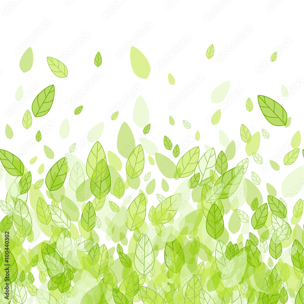 Seamless strip green border Stock Vector | Adobe Stock