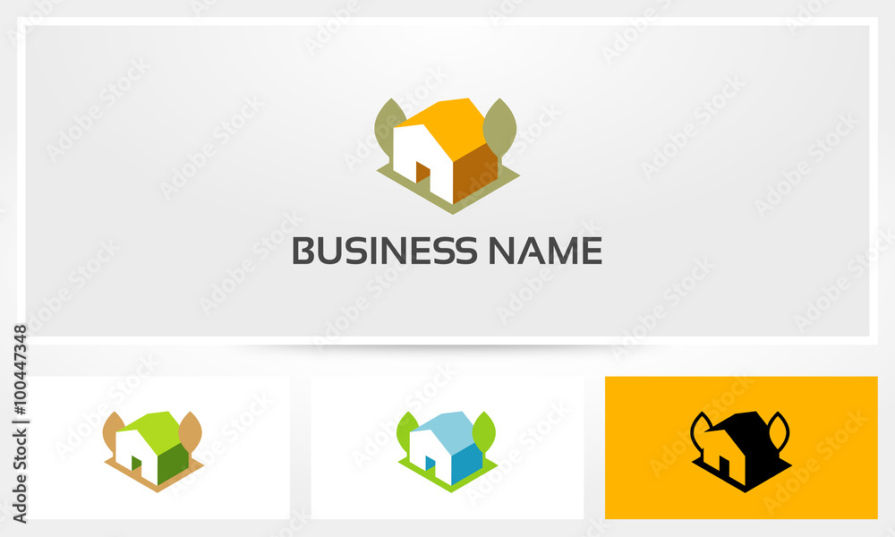 Small House Logo Stock Vector | Adobe Stock