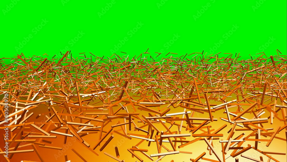 Animated loop able nice visual slow moving rectangle stick particles on ...