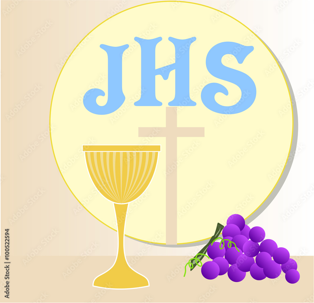 Simbolo della Prima Comunione Stock Vector | Adobe Stock