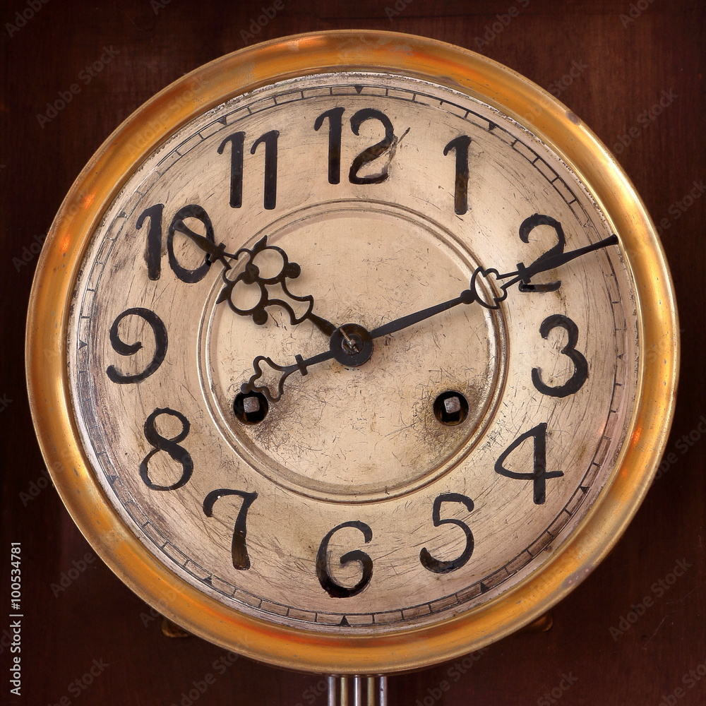 Vintage cuckoo clock. Old wooden cuckoo clock. Manufactured at the ...