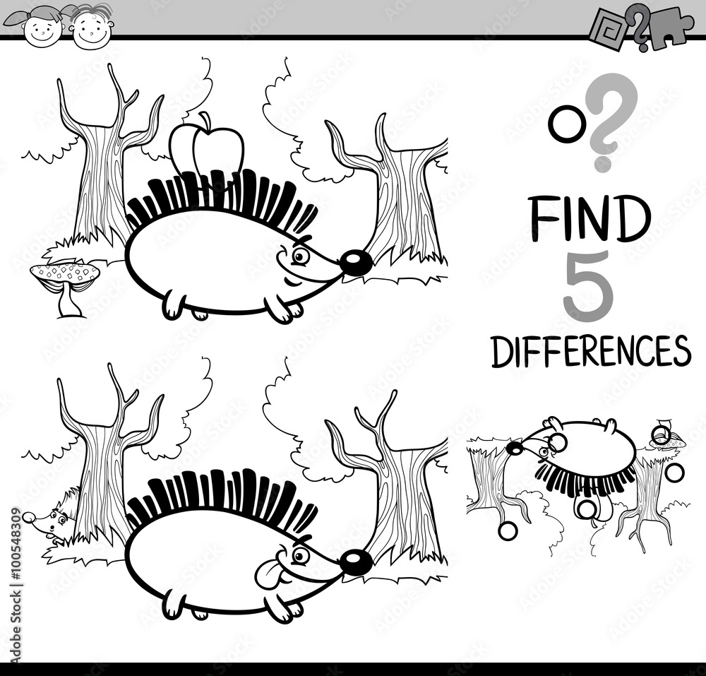 educational task for coloring Stock Vector | Adobe Stock