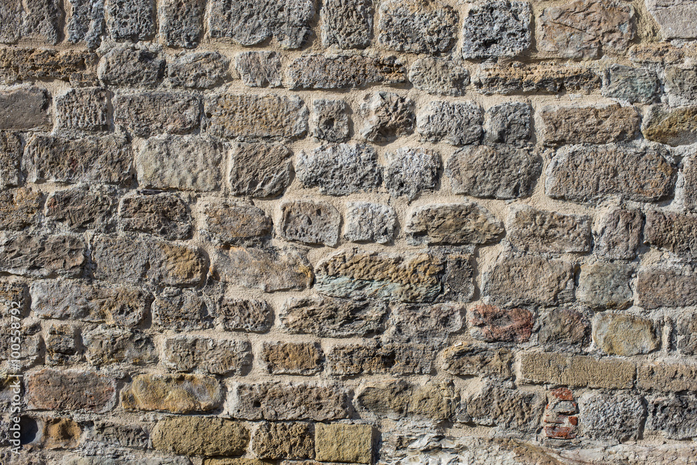 Muro antico di pietra, muratura restauro, sfondo Stock Photo | Adobe Stock