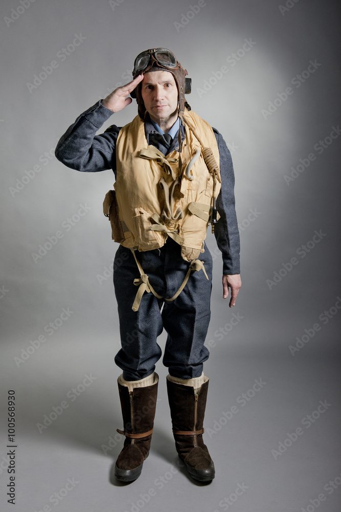 WW2 RAF PILOT / BOMBER CREW Stock Photo | Adobe Stock