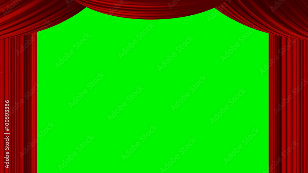 Animated zooming green screen chroma key movie review stage vídeo de ...