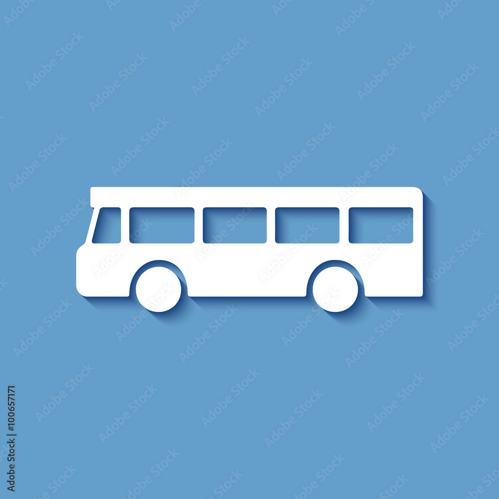 Logo bus, car, autocar. Stock Vector | Adobe Stock