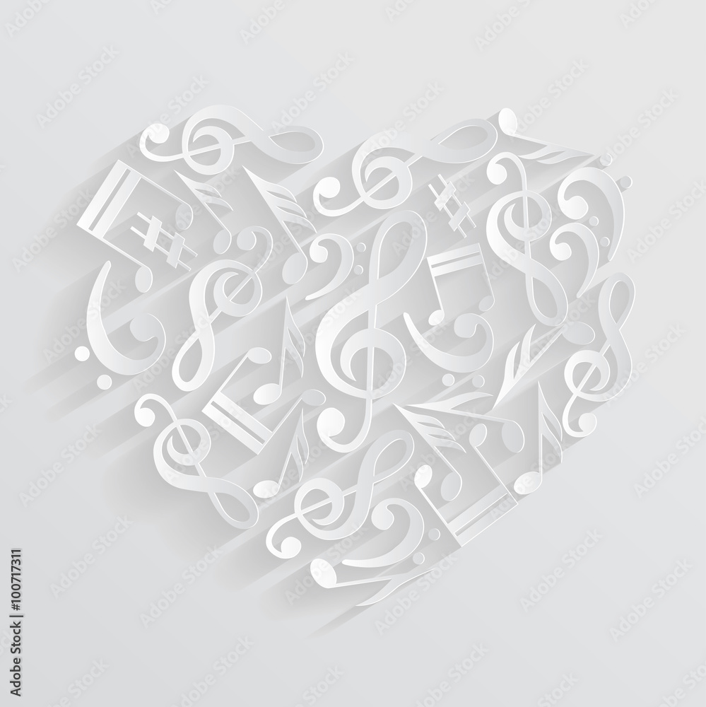 Music background. Vector illustration Stock Vector | Adobe Stock