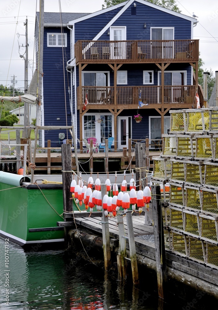 Fisherman's Cove, active fishing village on the shore of the Atlantic ...
