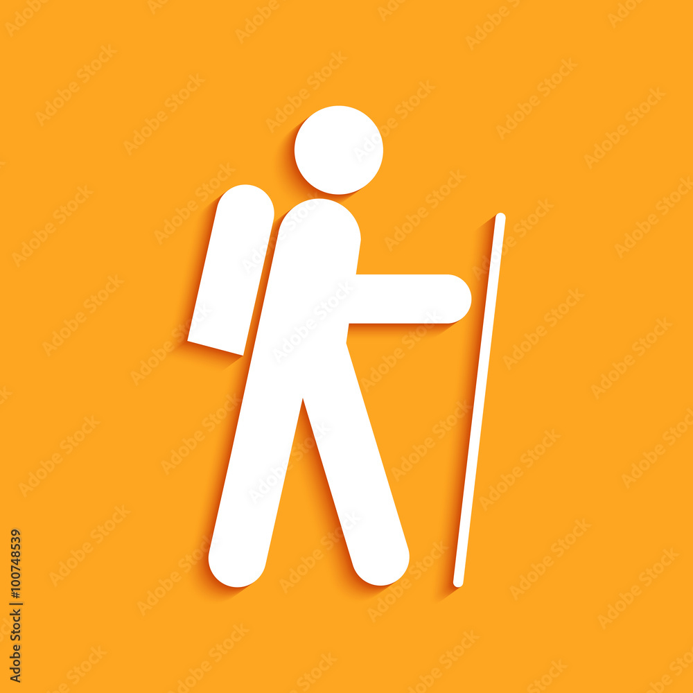 Logo randonnée. Stock Vector | Adobe Stock