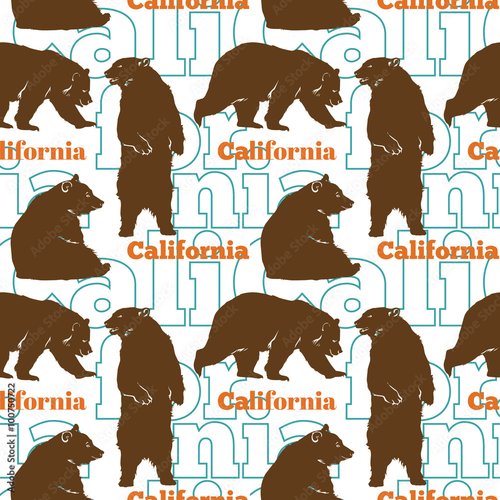 California Grizzly Bear Standing