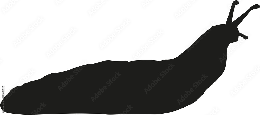 Slug silhouette Stock Vector | Adobe Stock