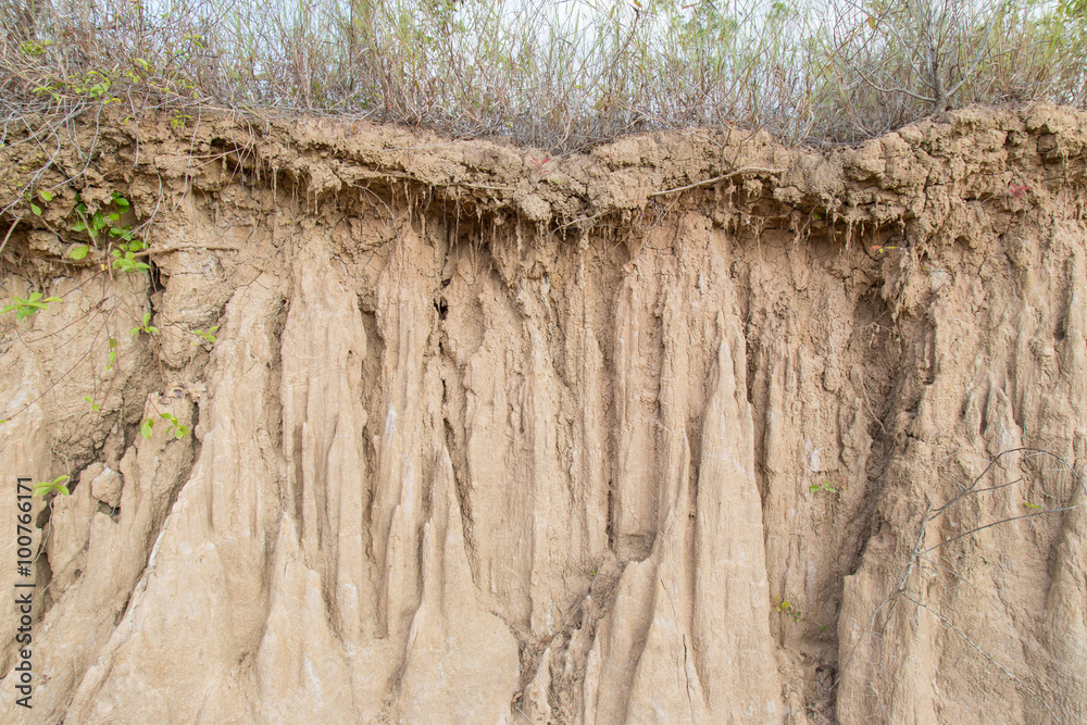 Ancient corrosion of soil at Sao Din Na Noi, Nan,Thailand Stock Photo ...