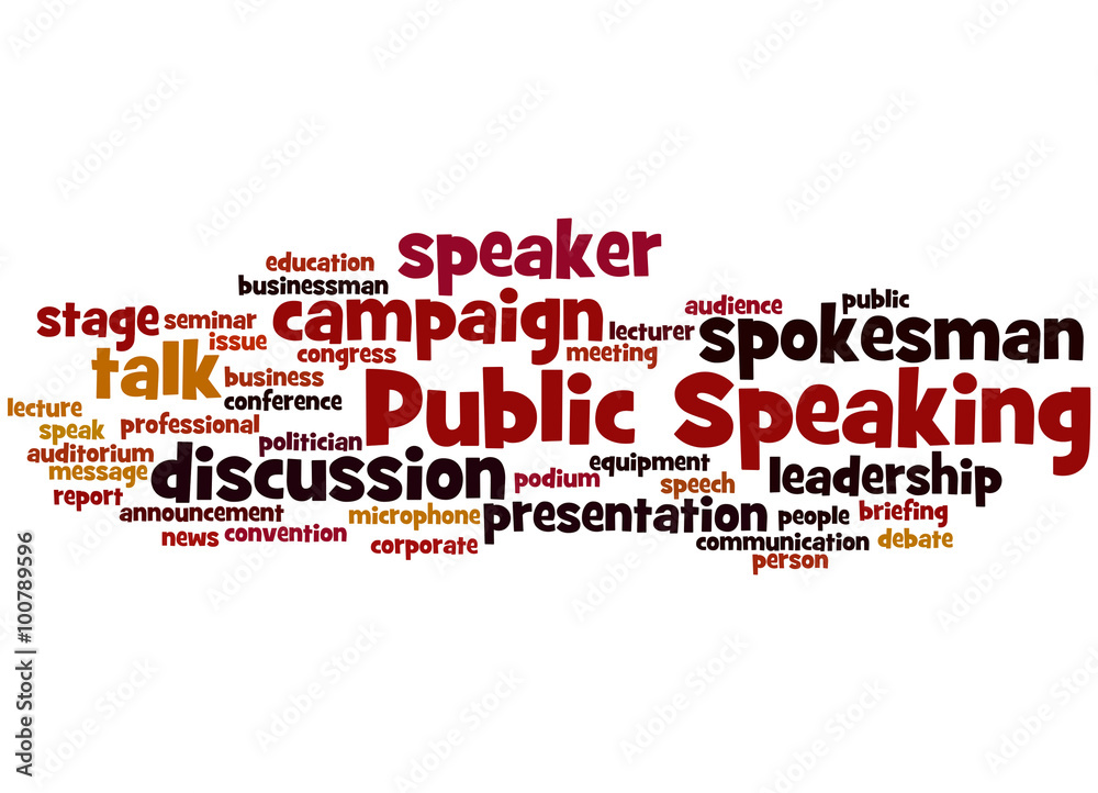 Public Speaking, word cloud concept 5 Stock Illustration | Adobe Stock