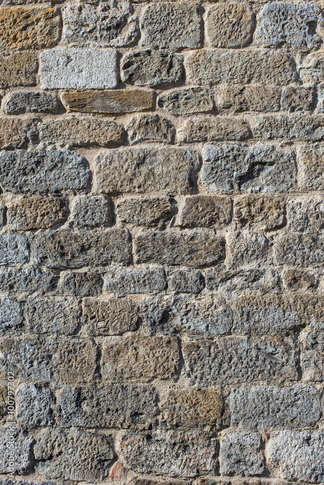 Muro antico di pietra, muratura restauro, sfondo Stock Photo | Adobe Stock