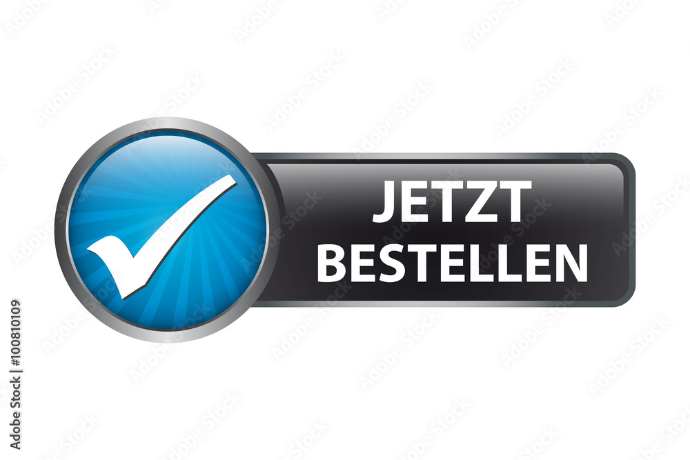 Jetzt bestellen! Button Stock-Vektorgrafik | Adobe Stock