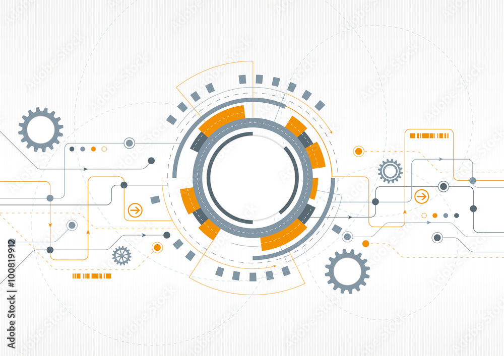 Modern Technical Design Stock Vector | Adobe Stock