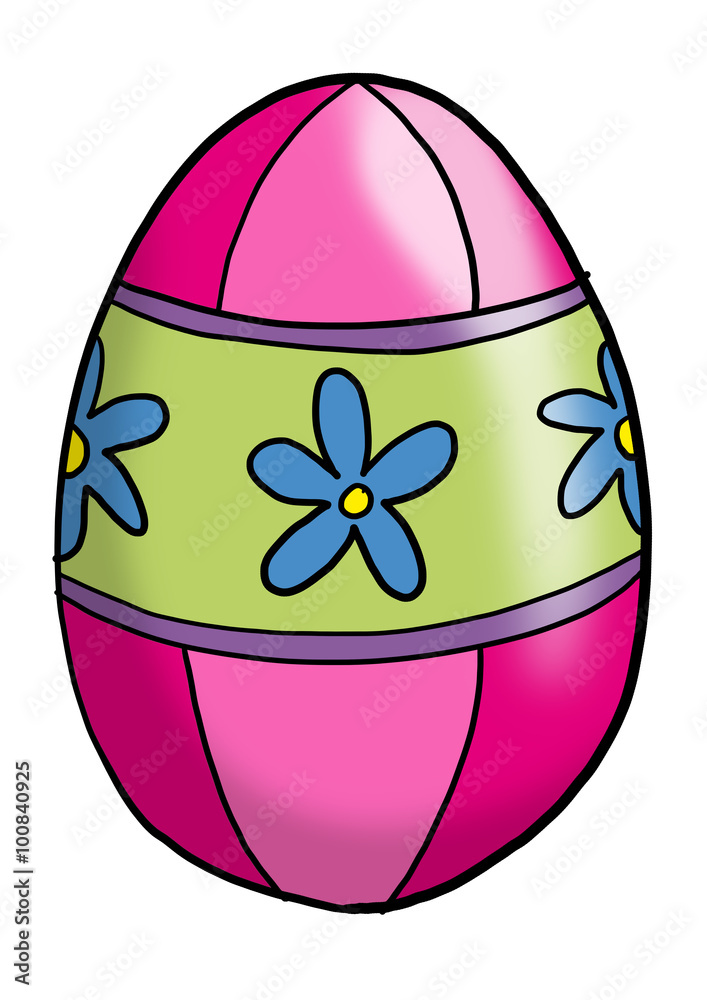 Buntes Osterei Stock-Illustration | Adobe Stock
