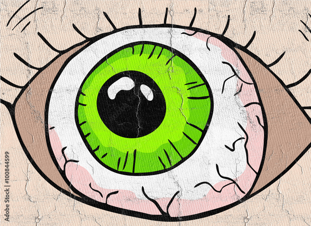 cartoon eye Stock Illustration | Adobe Stock