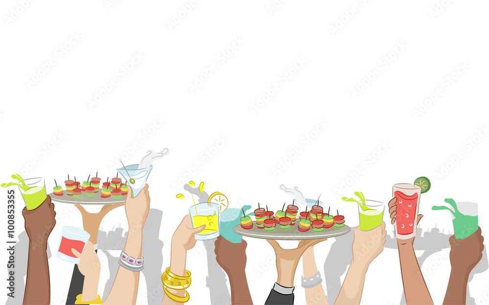 Cocktail Party Border