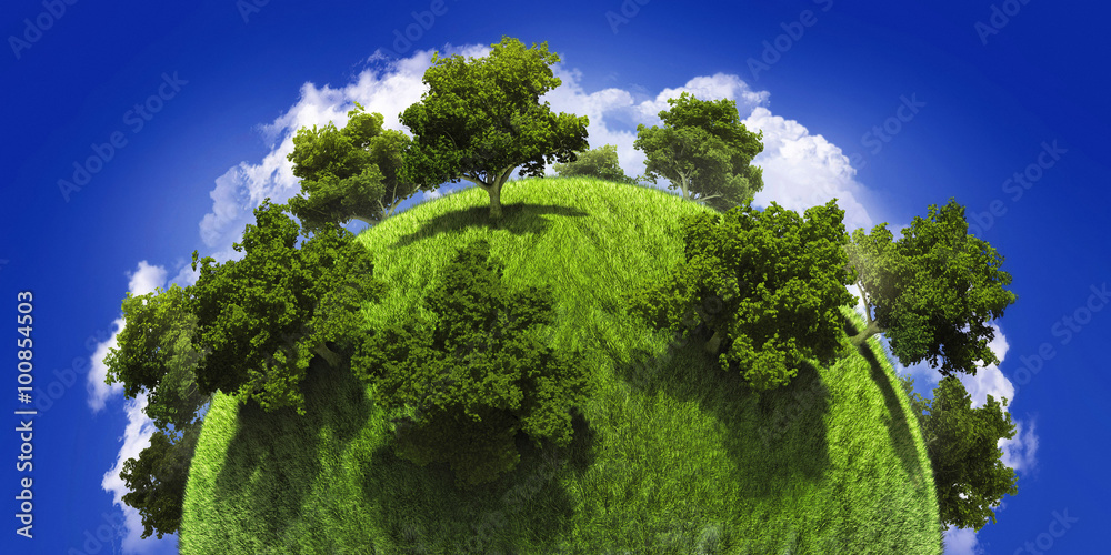 Green Planet Earth Stock Illustration | Adobe Stock