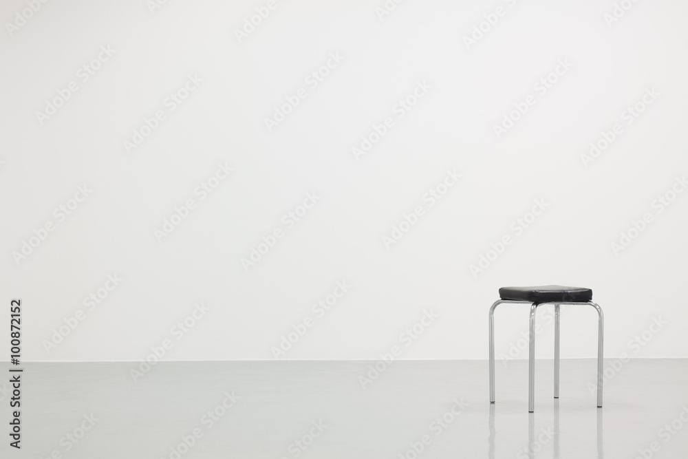 White wall texture with a chair Stock Photo | Adobe Stock