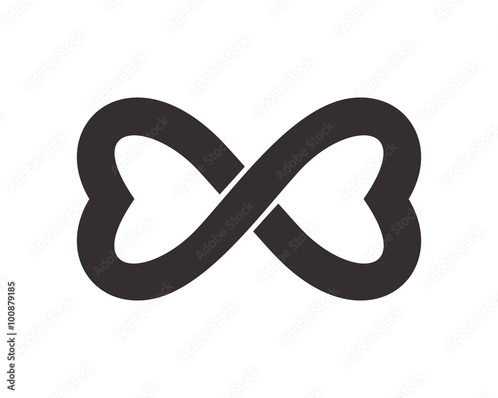 Love infinity icon Stock Vector | Adobe Stock