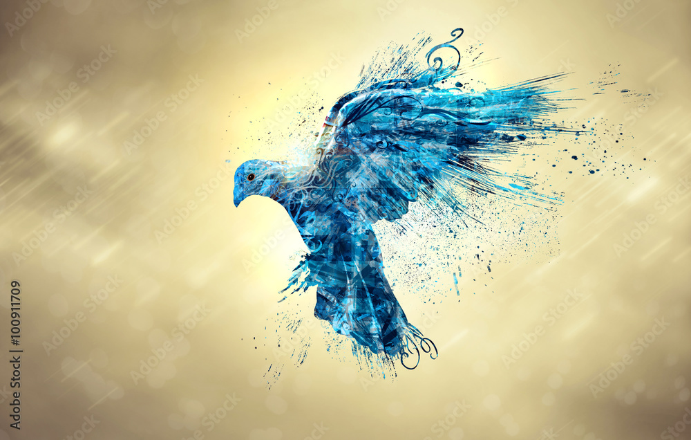 Blue dove Stock Illustration | Adobe Stock