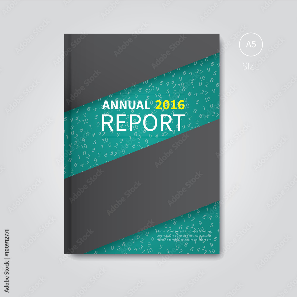 annual report book template Stock Vector | Adobe Stock