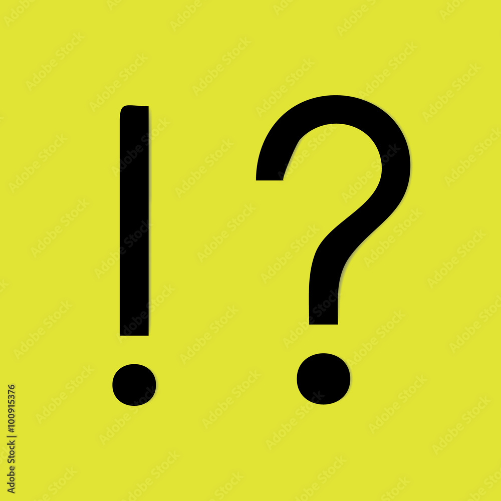 Question mark and exclamation mark (vector illustration) Stock Vector ...
