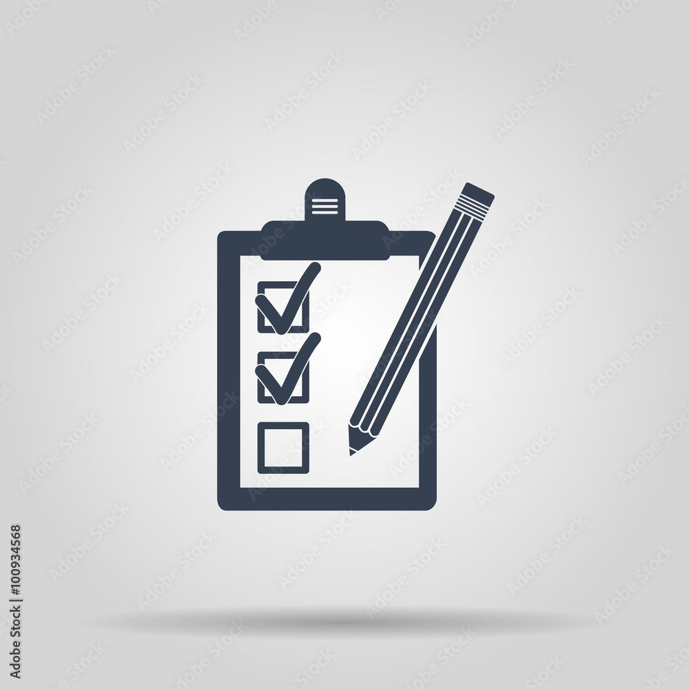 Pictograph of checklist vector de Stock | Adobe Stock