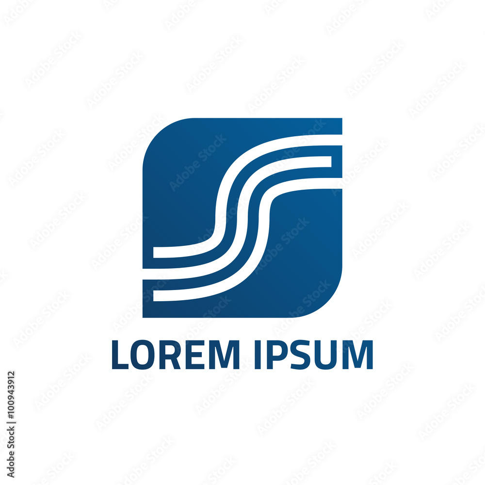 Square Letter S Logo Stock Vector | Adobe Stock