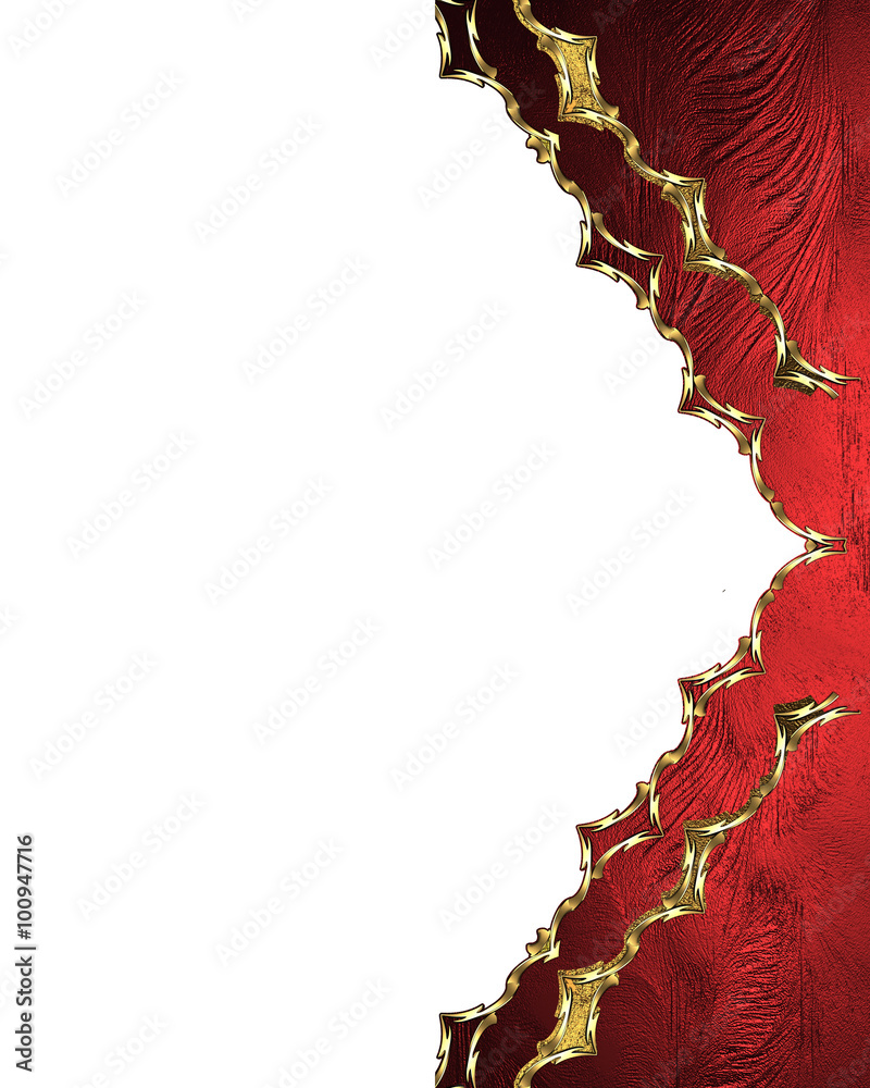 Red frame with an ornament. Element for design. Template for design ...