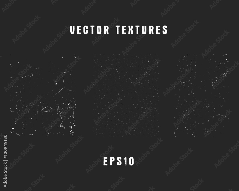 Grunge vector texture set. Retro textures collection. Vintage texture ...