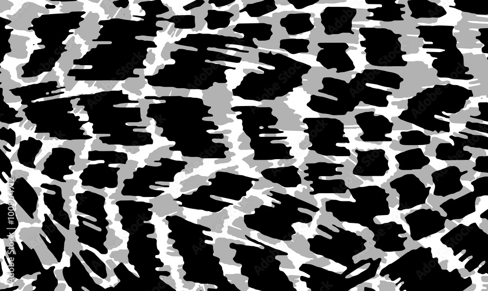 Black and white animal skin texture Stock Vector | Adobe Stock