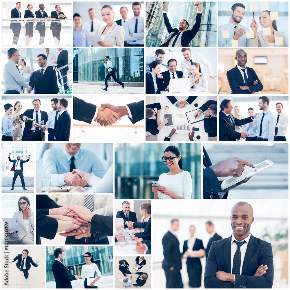 Business collage. Stock Photo | Adobe Stock