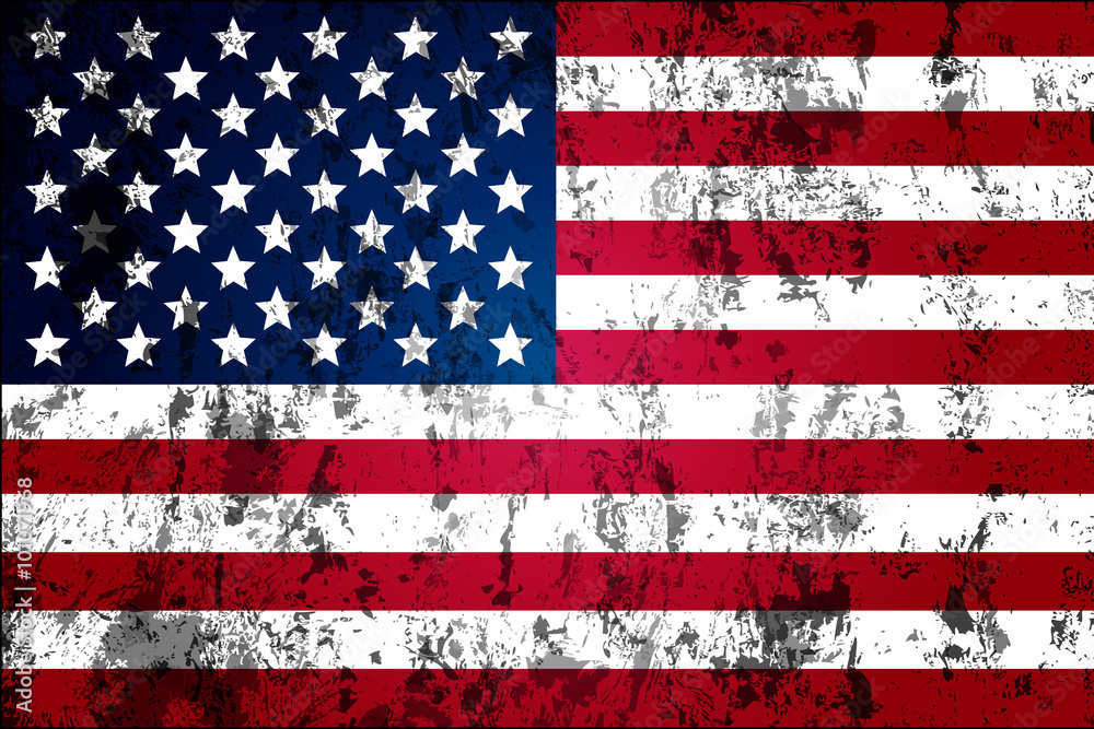 dirty worn flag of the USA Stock Vector | Adobe Stock