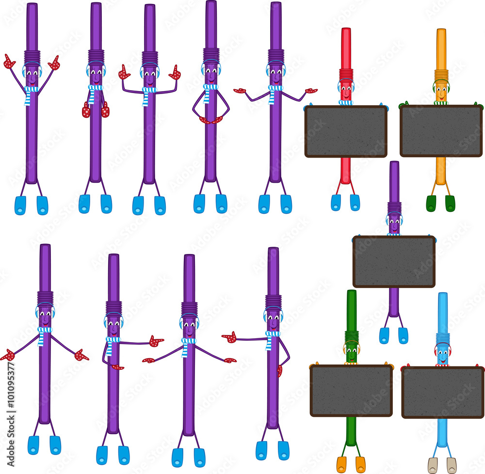 Animated straw for a cocktail. Illustration Stock | Adobe Stock