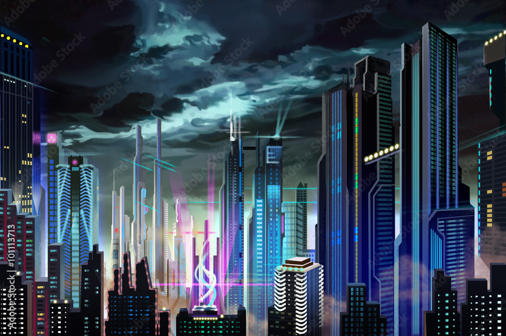 Top 194+ Dark city background cartoon - Tariquerahman.net
