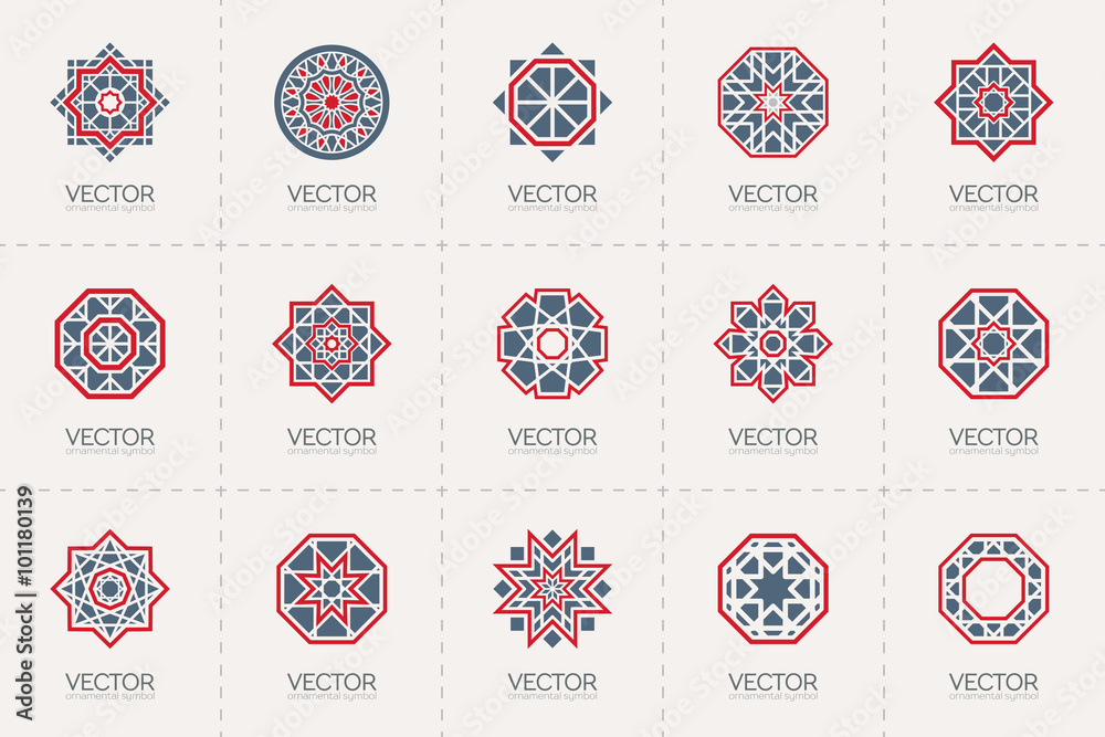 Vector geometric symbols Stock Vector | Adobe Stock